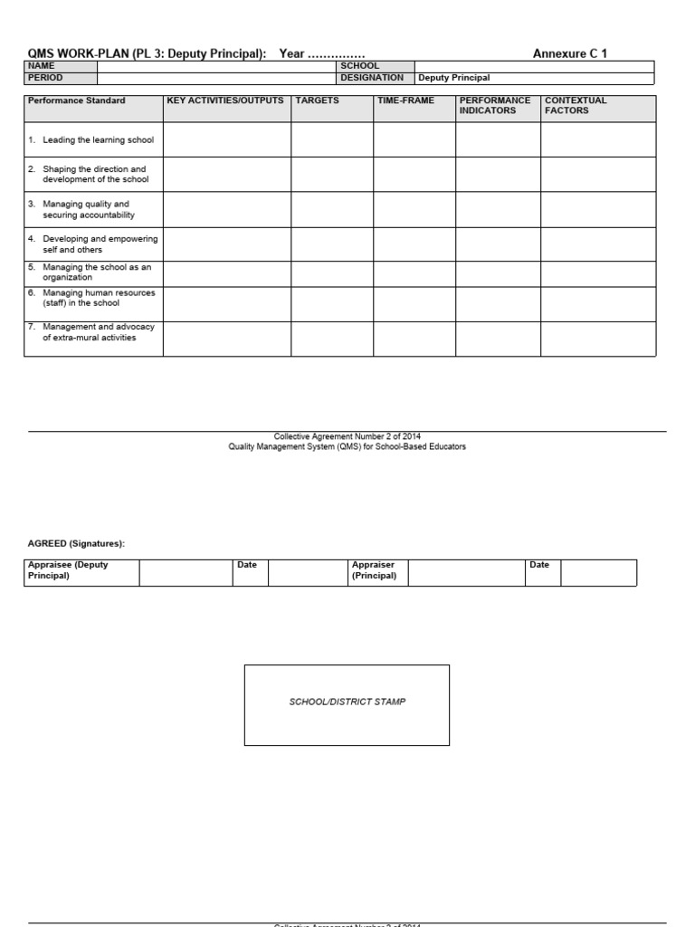 QMS WorkPlan For PL3 | PDF