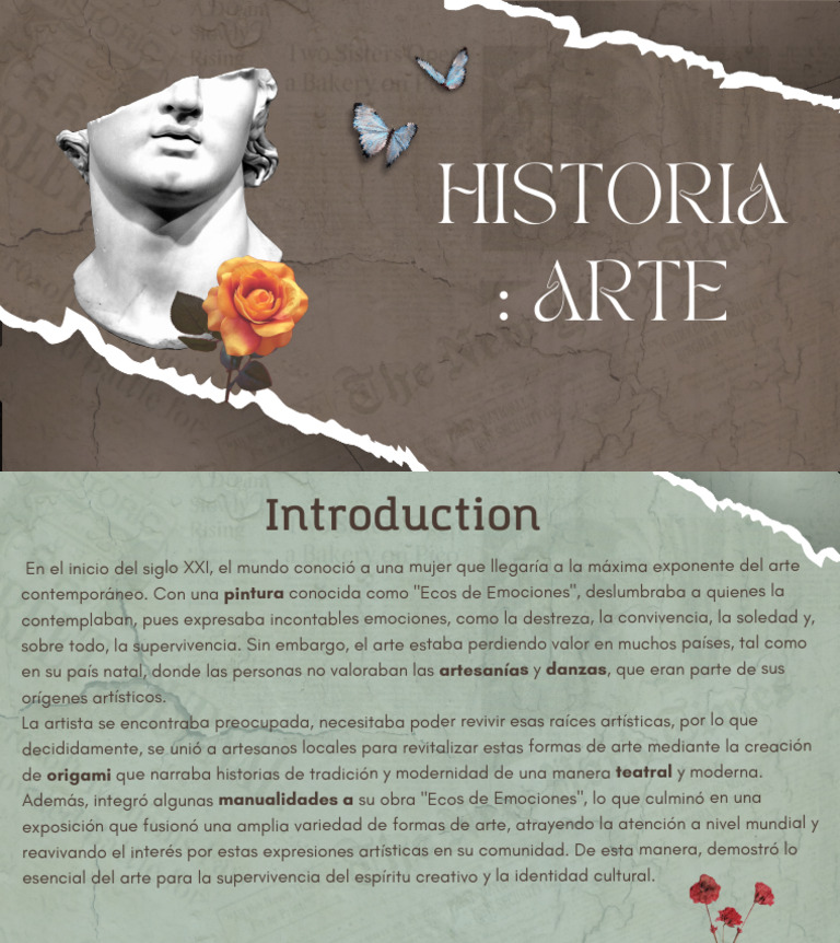 Brown and Green Scrapbook Art History Presentation | PDF