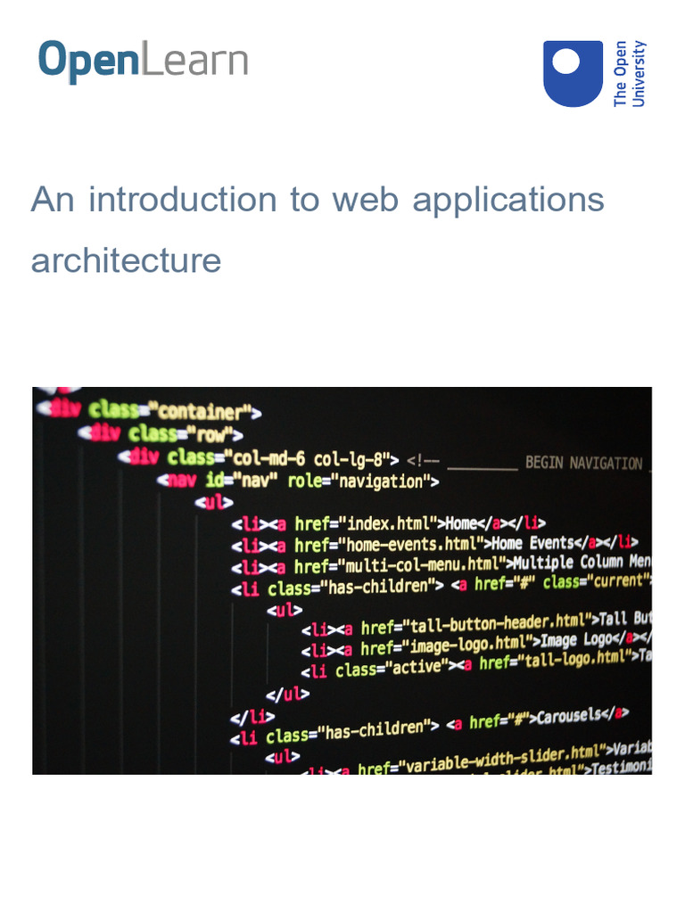 An Introduction To Web Applications Architecture Printable | PDF ...