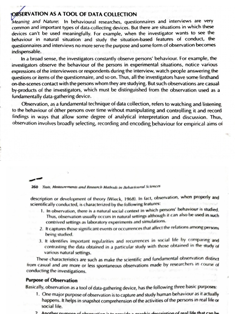 Observation Method | PDF