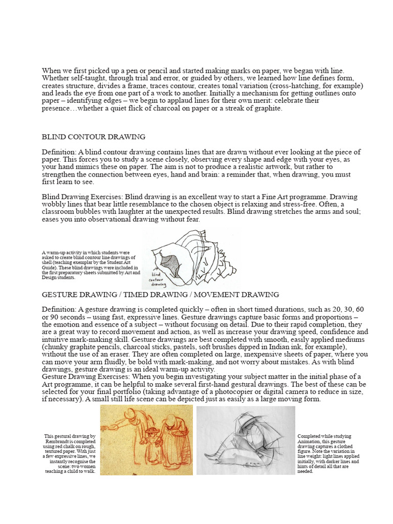 Line Sketching Paracticing Note | PDF | Drawing