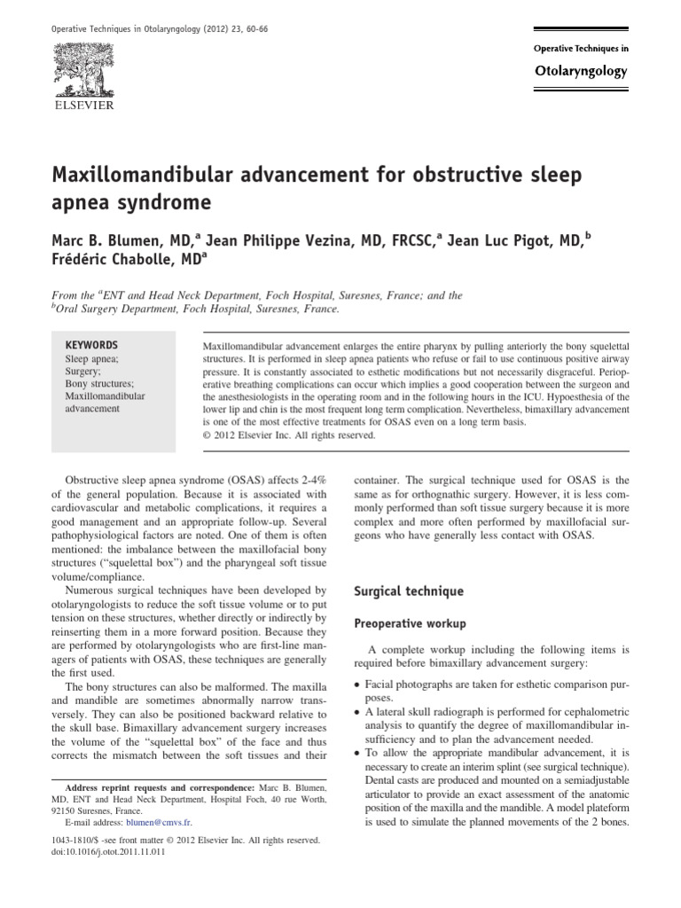 Mma Osa | PDF | Sleep Apnea | Clinical Medicine