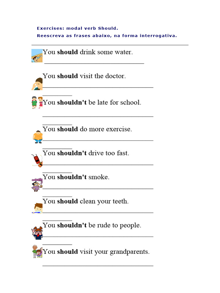 Atividades Should | PDF