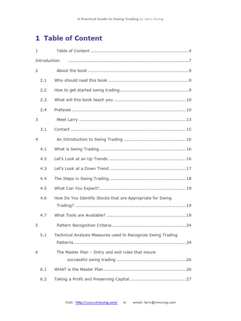 Swing Trading Guide by Tanmay Bhavsar | PDF | Technical Analysis | Order (Exchange)