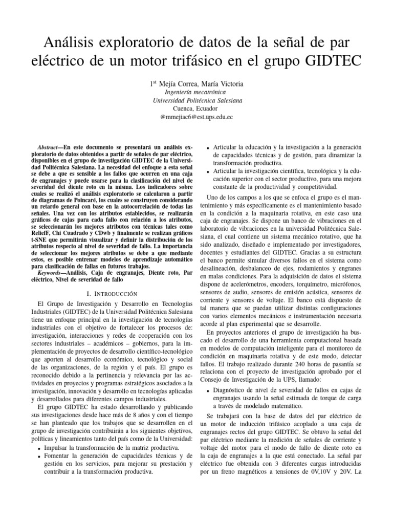 Conference Latex Template ETCM | PDF | Engranaje | Ciencias fisicas