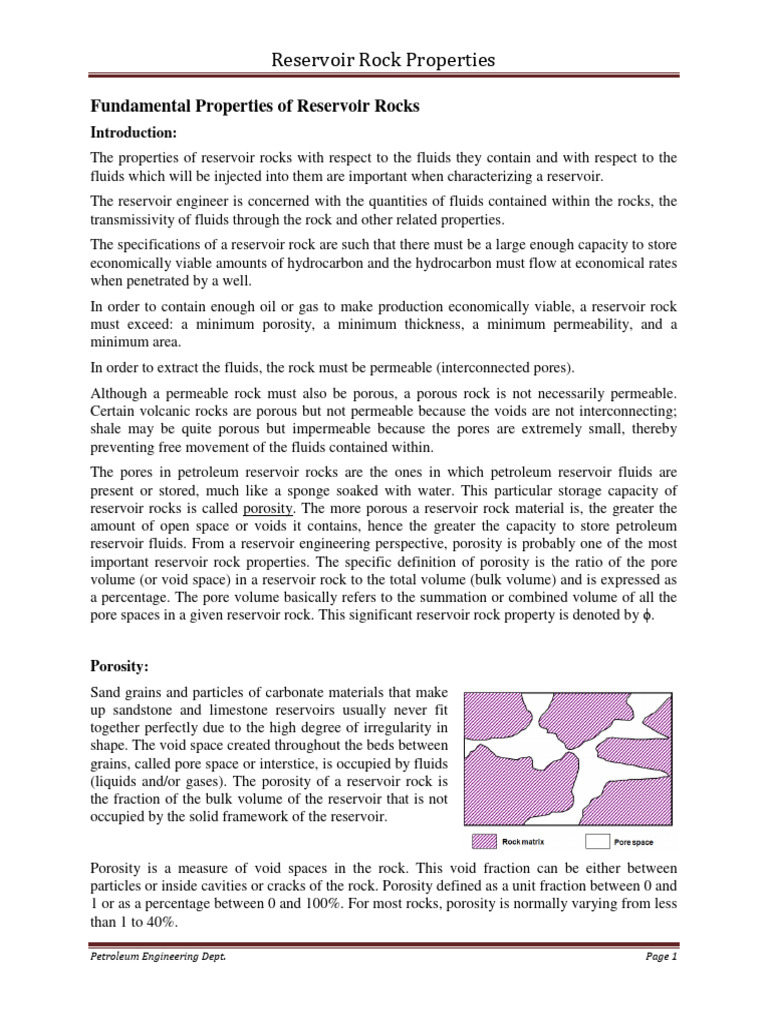 Porosity | PDF | Porosity | Petroleum Reservoir