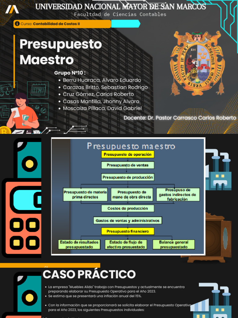 G10-Presupuesto Maestro | PDF | Presupuesto | Economias