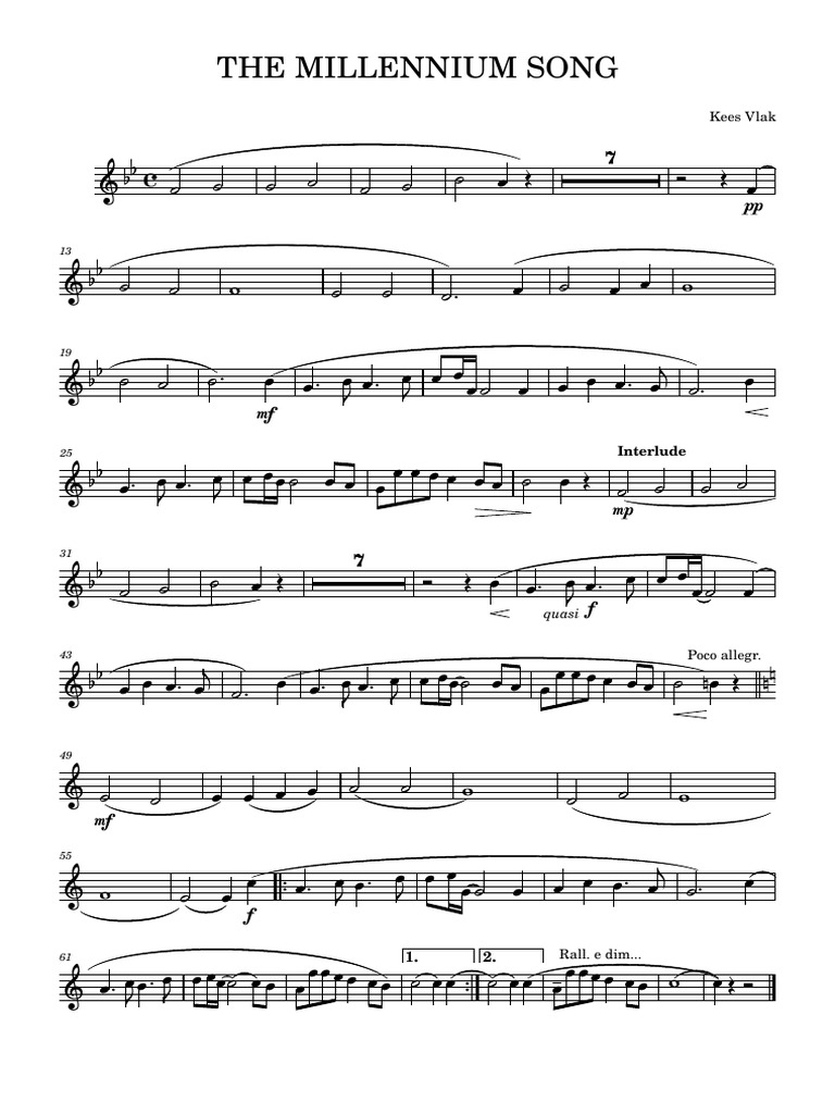 The Millennium Song | PDF