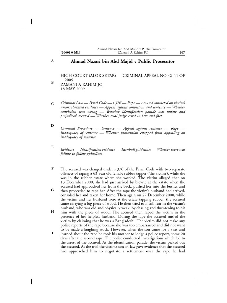 Ahmad Nazari Bin Abd Majid V Public Prosecutor | PDF | Witness | Prosecutor