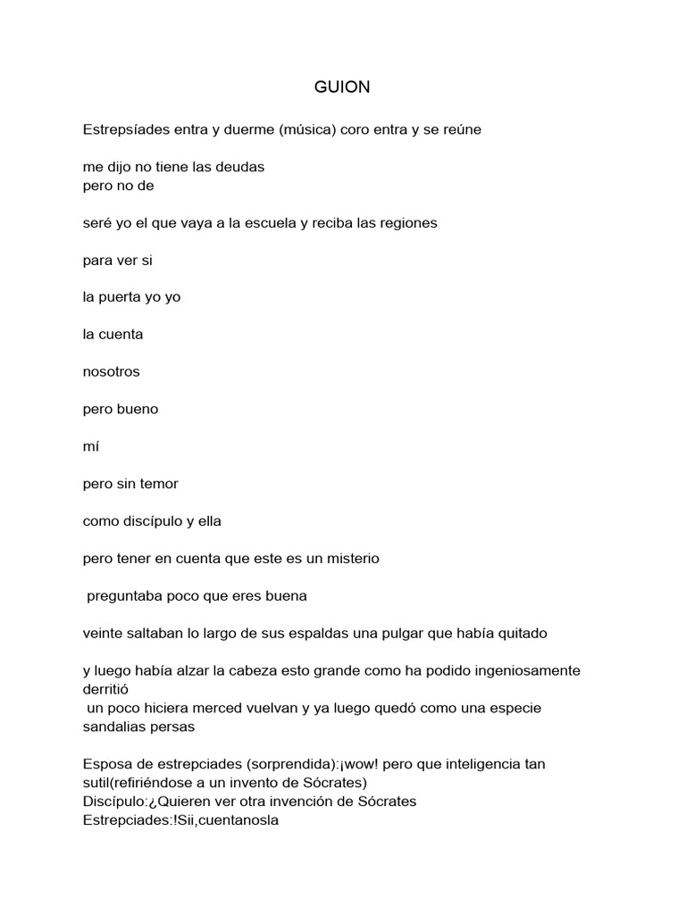 The Script. | PDF | Sócrates