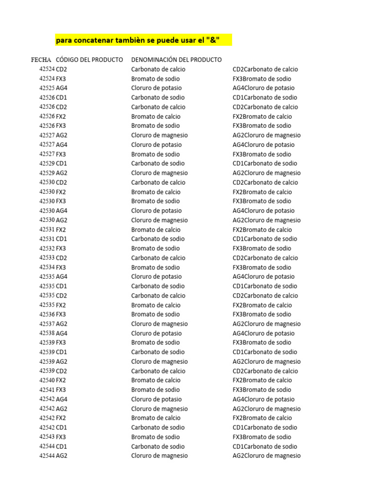 Concatenar | PDF | Calcio | Química