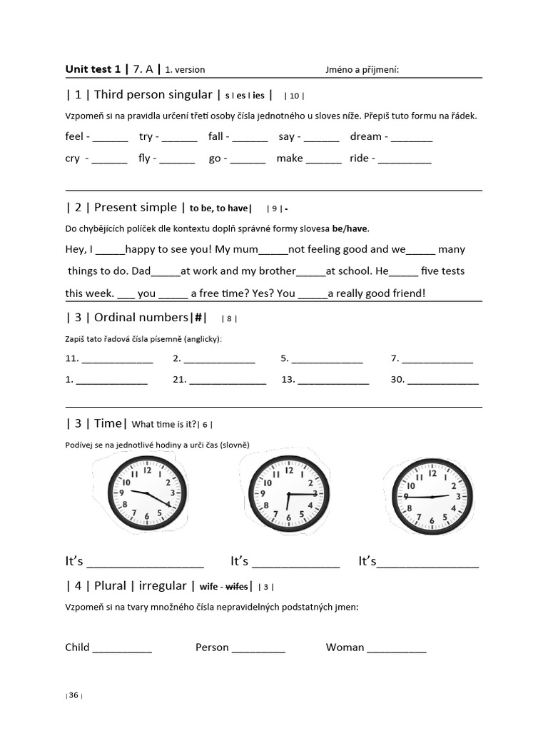 Unit Test 1 - 7 - A | PDF