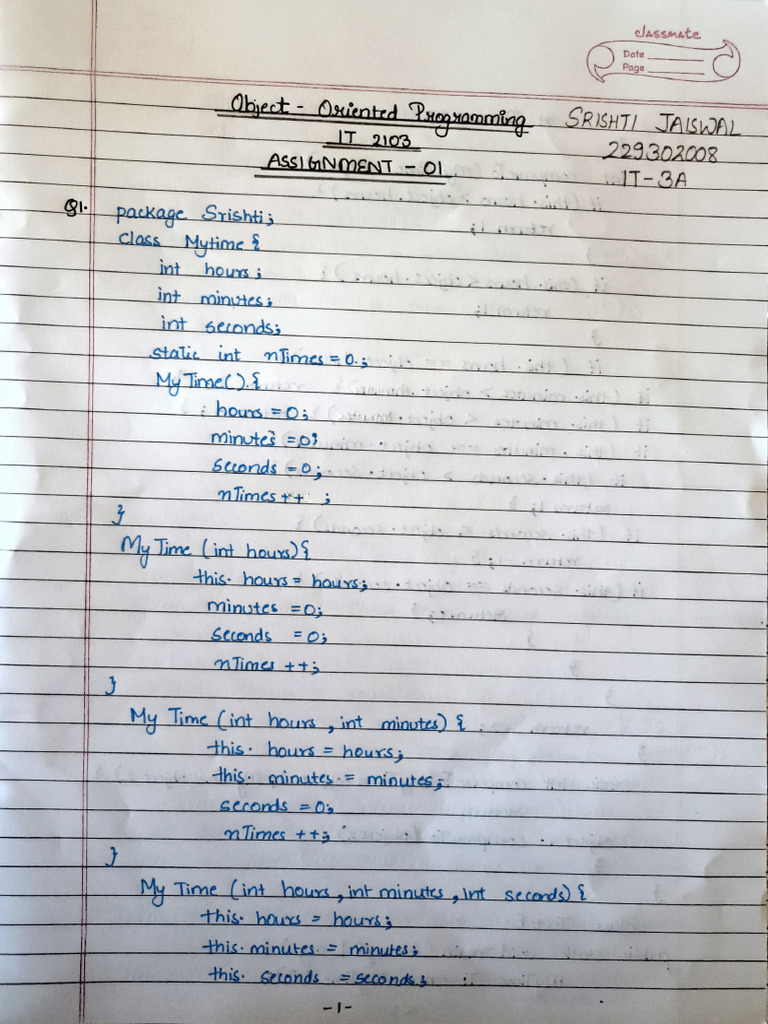 Oops#1 - Srishti Jaiswal | PDF