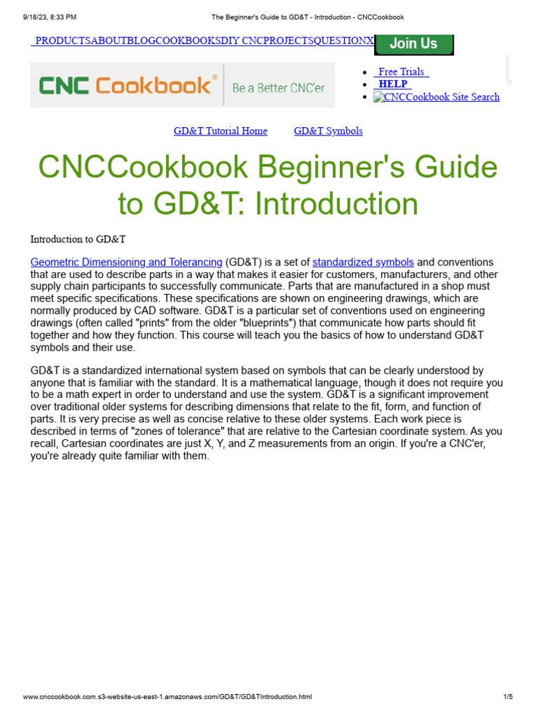 Beginner's Guide to GD&T Basics | PDF | Engineering