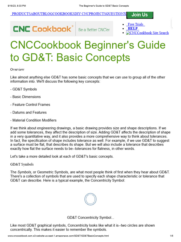 01-The Beginner's Guide To GD&T Basic Concepts | PDF | Numerical Control