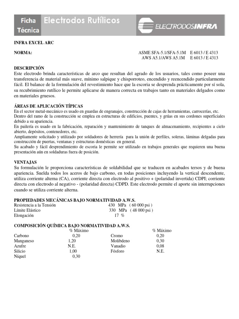 FT Infra Excel Arc | PDF | Soldadura | Construcción