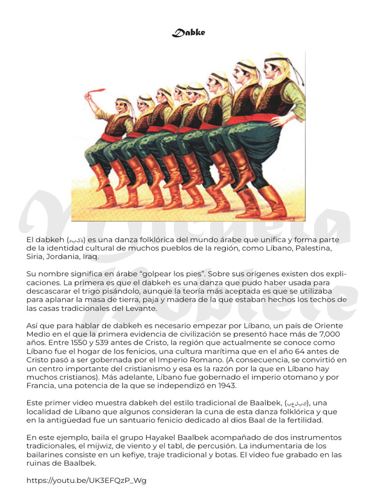 Raks Al Shamadan | PDF | Líbano | Las artes escénicas