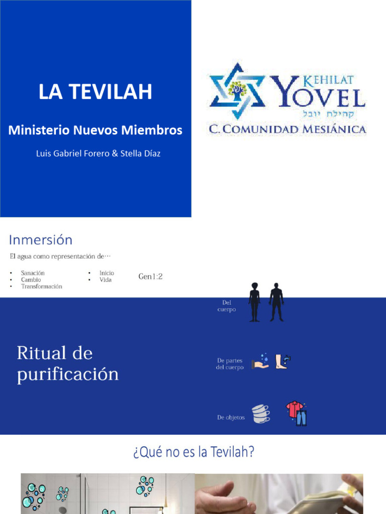 TEVILAH Nuevos Miembros Yovel LGFH 2023 Version Corta | PDF | Libro de ...