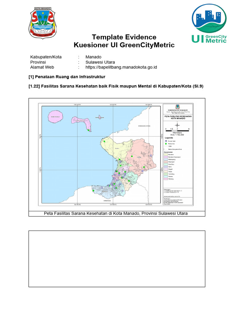 Manado - 1 - 22 (Fasilitas Kesehatan - Dinkes) | PDF | Bisnis