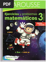 3°larousse Ejercicios y Problemas Matemáticos | PDF