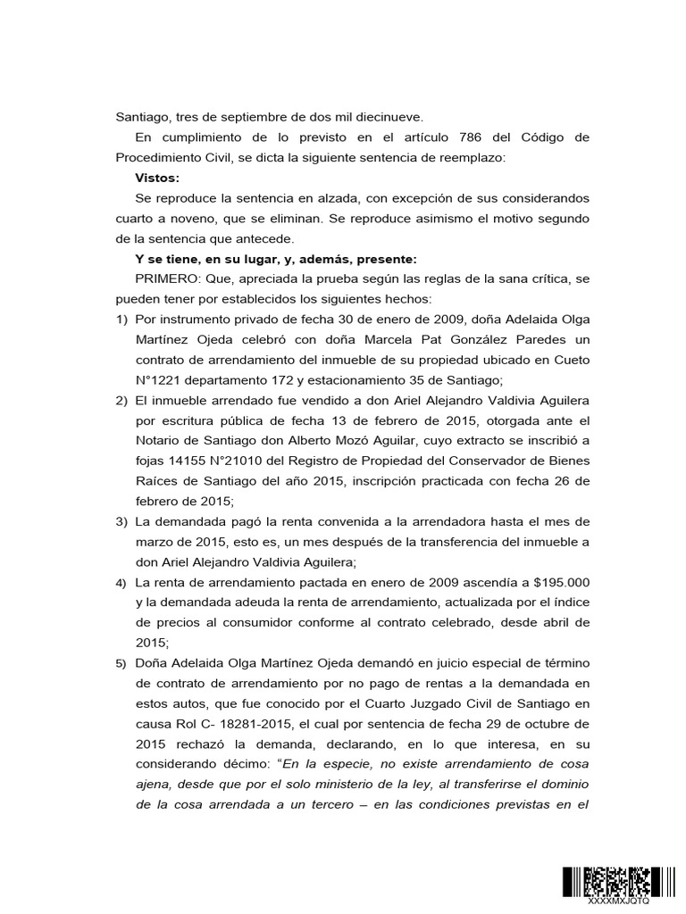 Sentencia Definición Actio in Rem Verso | PDF | Conceptos legales | Ley ...