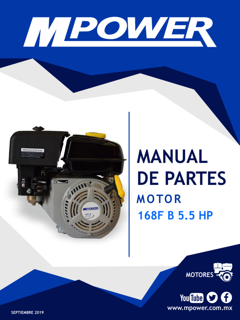 Manual 168F | PDF | Tornillo | Pistón