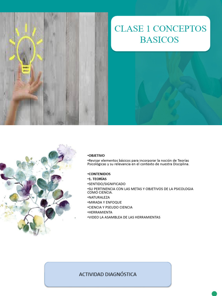 Clase 1 Conceptos Basicos | PDF | Sicología | Teoría