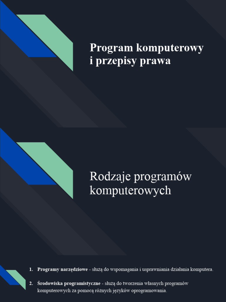 Julia C - Program Komputerowy I Przepisy Prawa | PDF