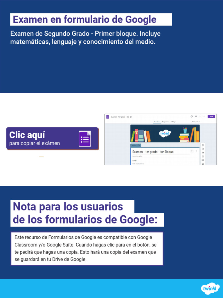Sa L 1634822425 Formulario de Google Examen de Segundo Grado Bloque 1 - Ver - 1 | PDF