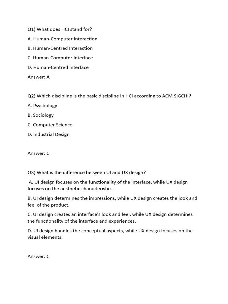 Assignment Questions | PDF | Usability | Human–Computer Interaction