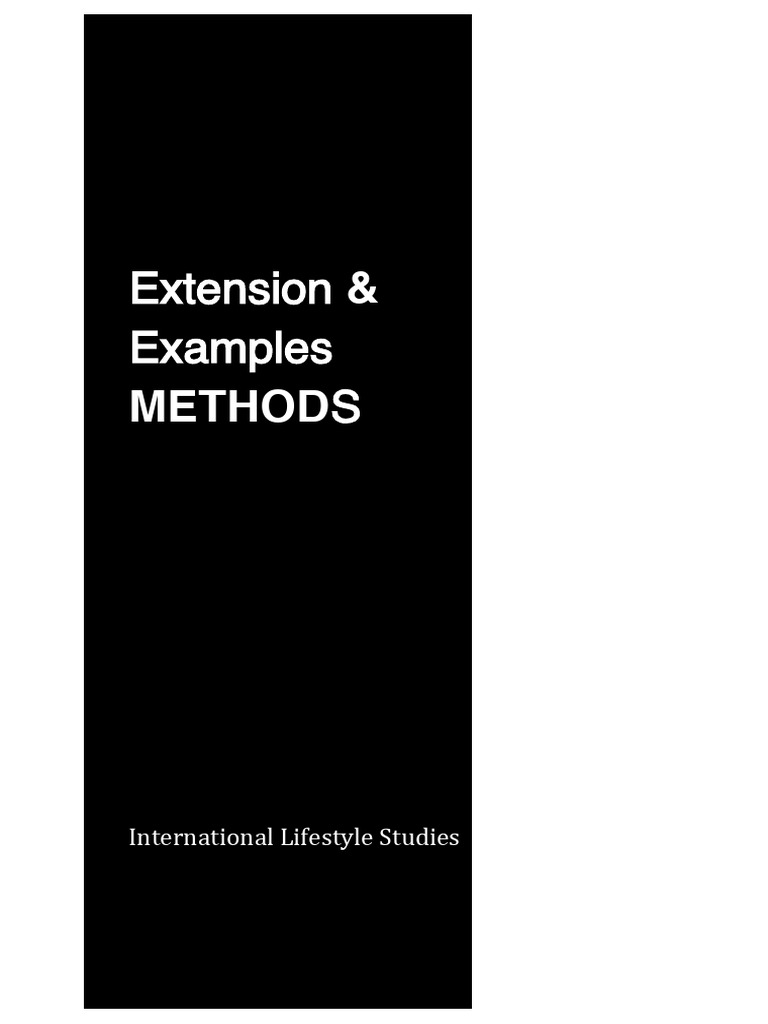 Trend&Zeitgeist - Extension & Examples Methods 2019 | PDF