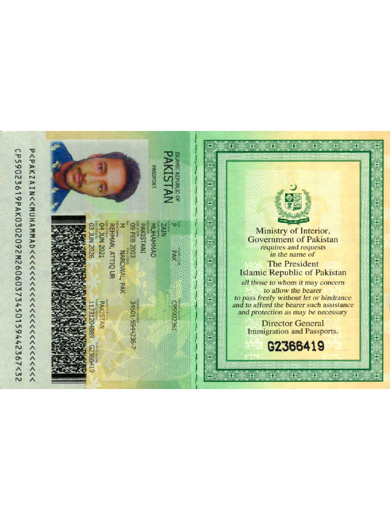 Zain Passport & Visas | PDF