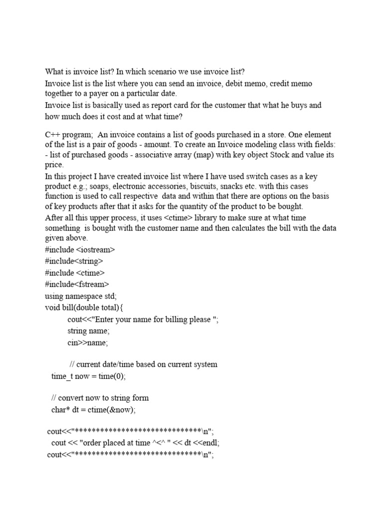 Invoice Report 1 | PDF | Software Engineering | Computing