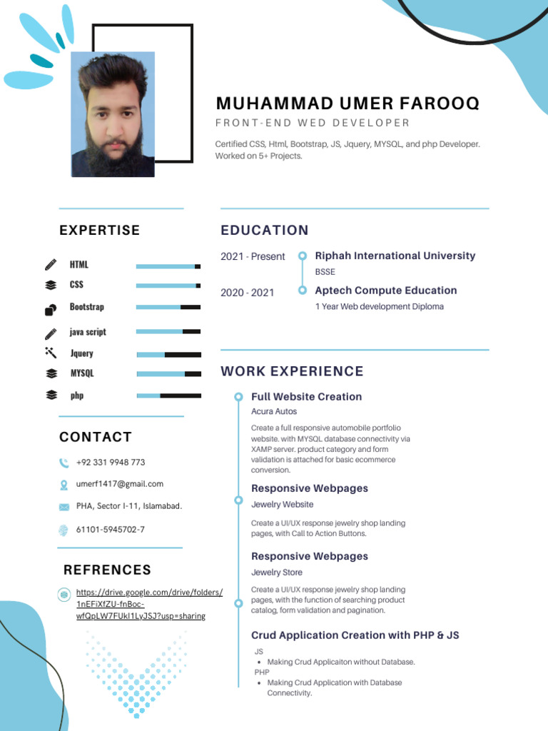 Bootstrap Developer Resume | PDF | Bootstrap (Front End Framework) | Software Engineering