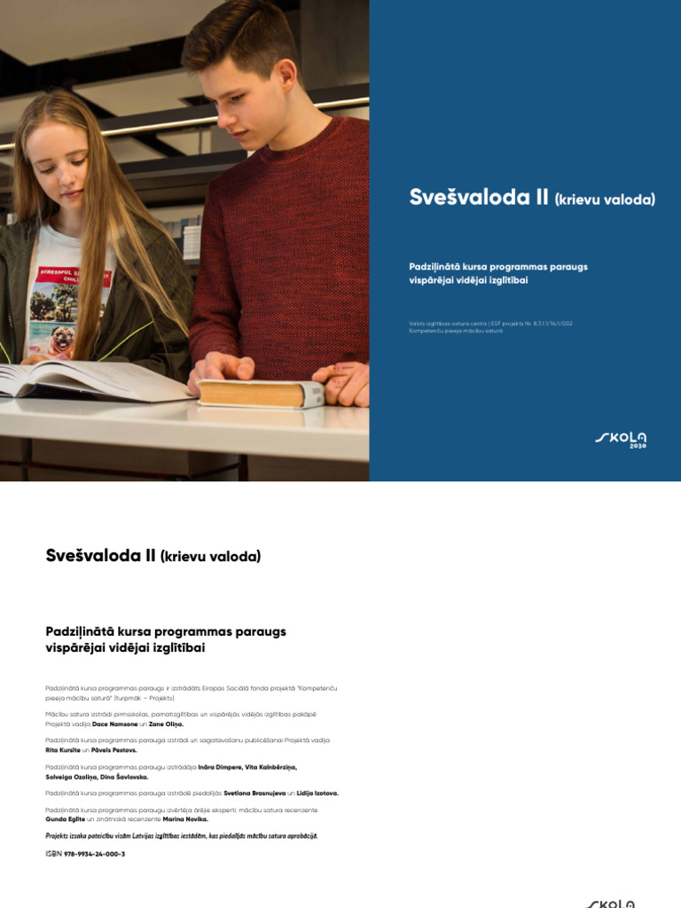 1 Krievu Valoda II Vidusskolai | PDF