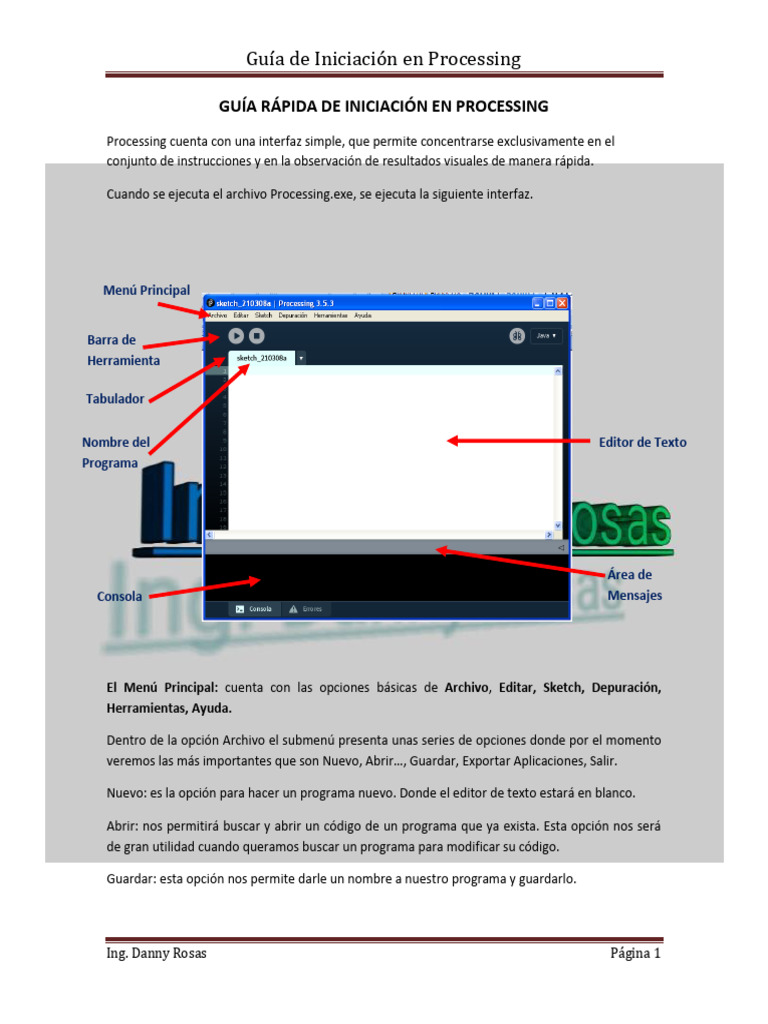 Guía 1 Processing | PDF | Programación | Programa de computadora