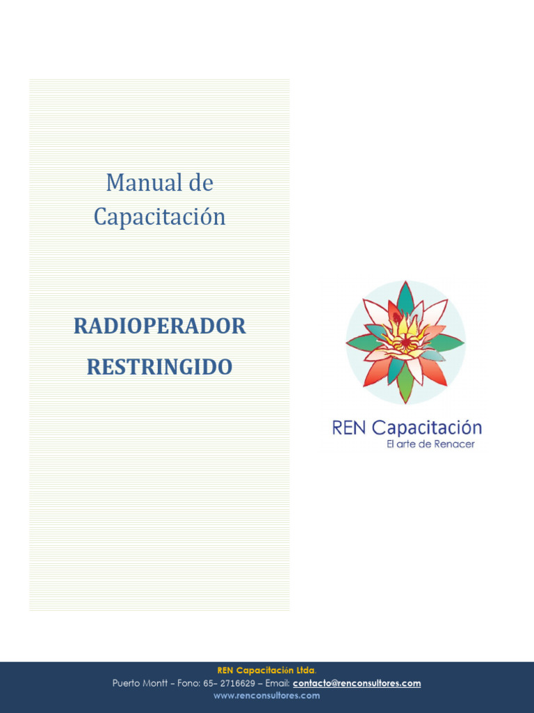 Manual de Capacitación Radioperador | PDF | Industrias de servicio | Radio