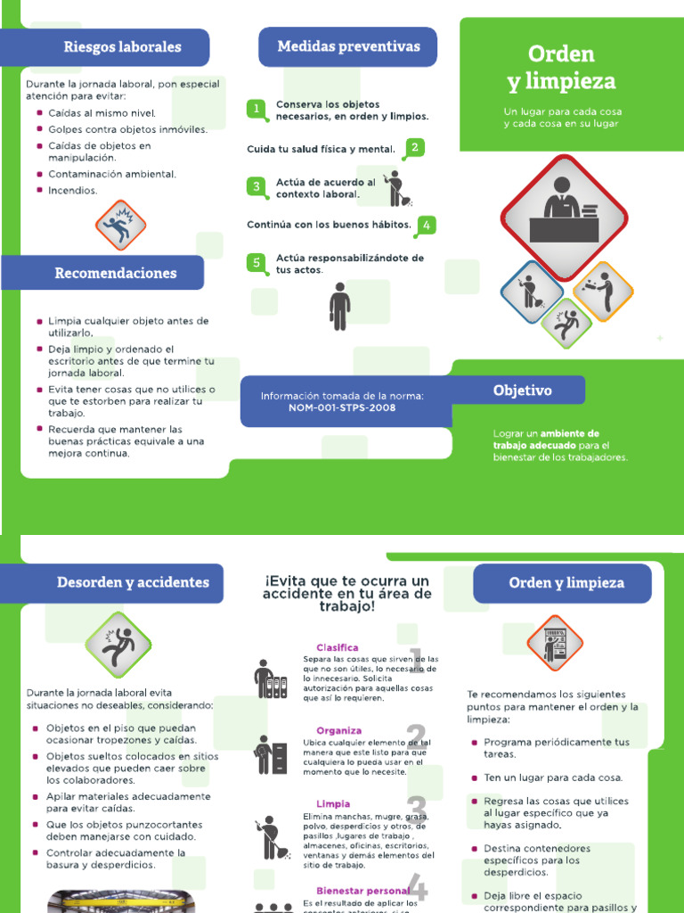 TRIPTICO Orden y Limpieza | PDF