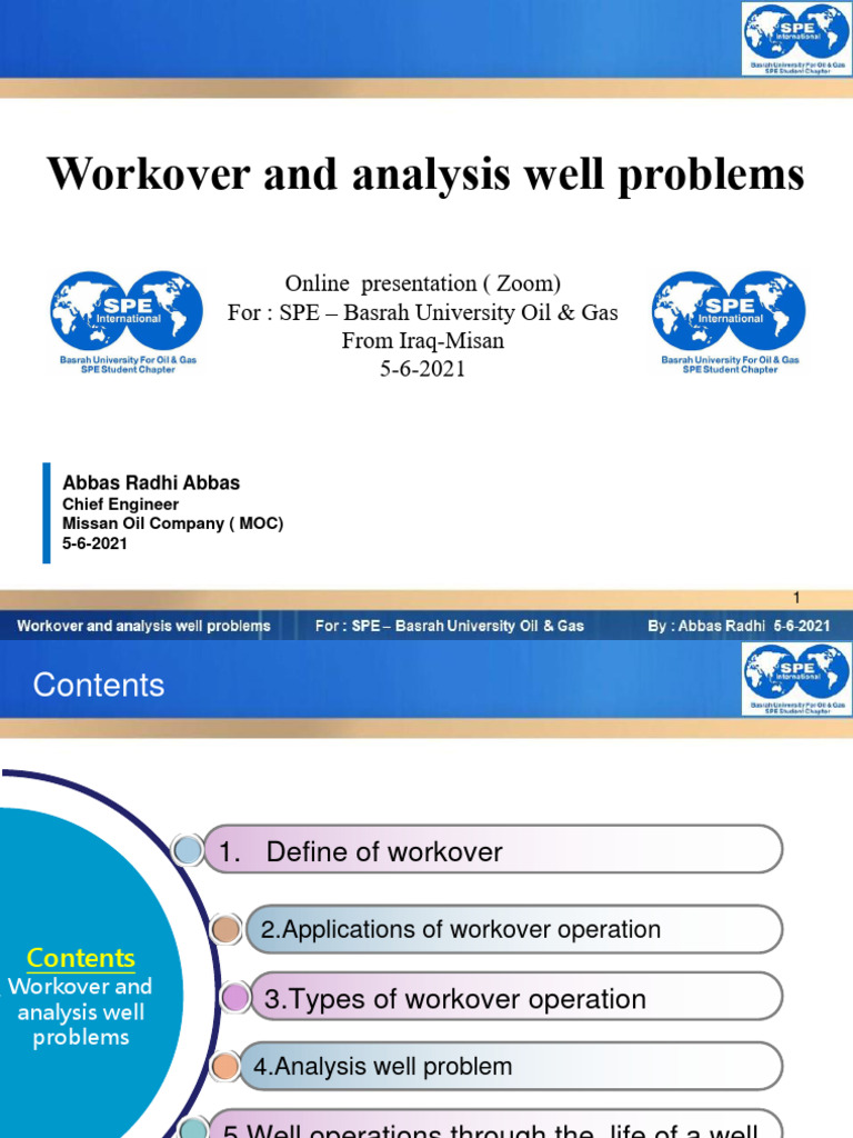 Workover and Analysis Well Problems | PDF | Oil Well | Petroleum Reservoir