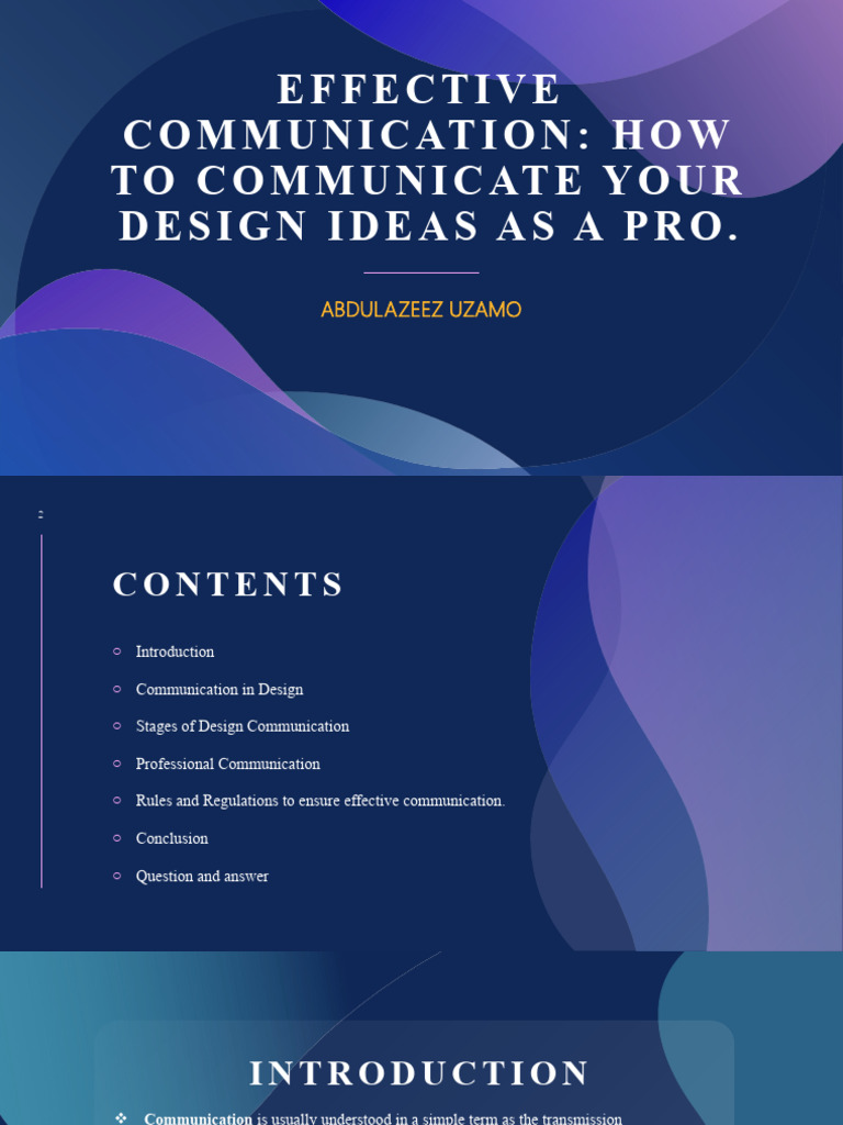 Communication in Design | PDF | Communication | Knowledge