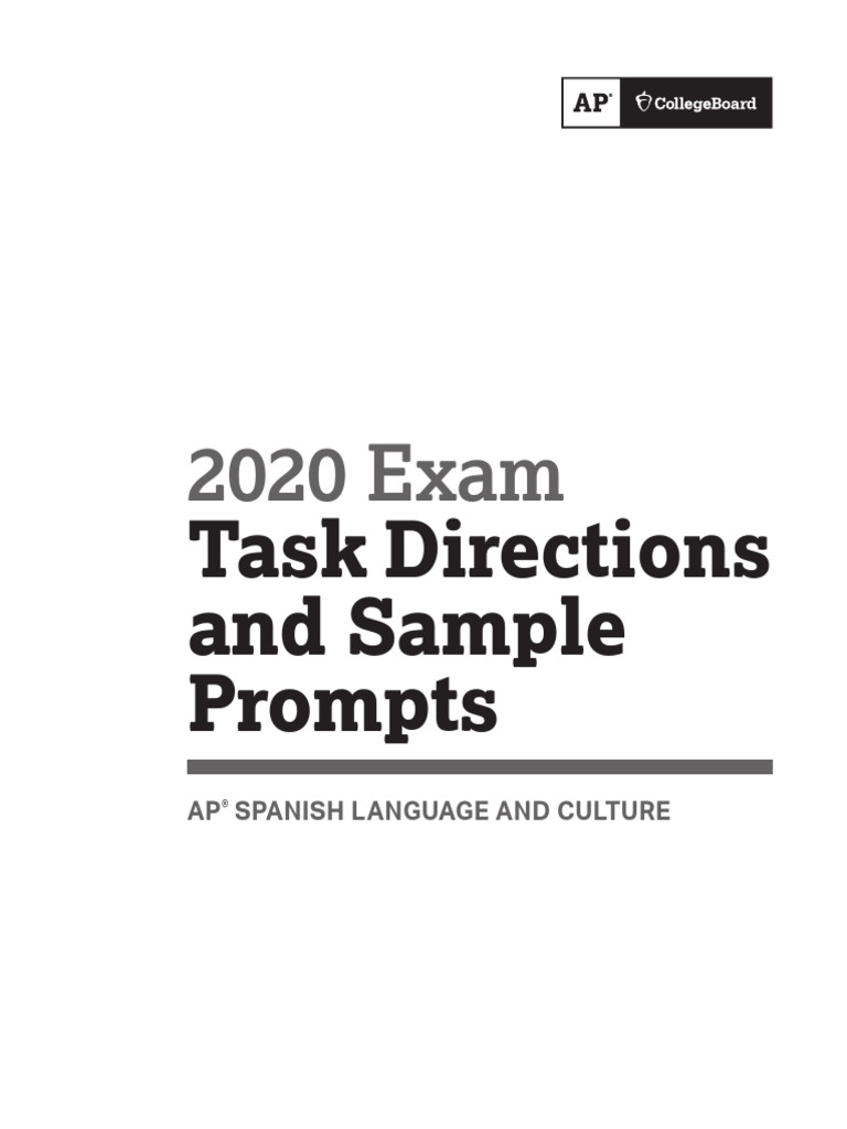 AP 2020exam Practice Spanish Language and Culture | PDF | Advanced ...