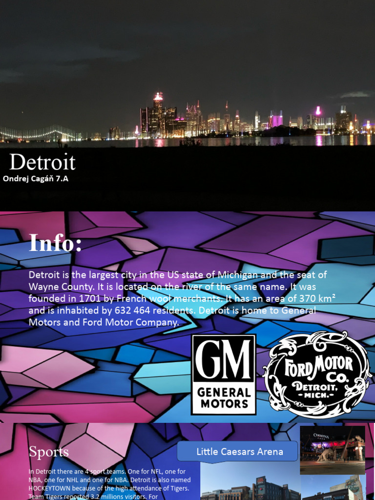 Detroit: History, Sports, and Facts | PDF