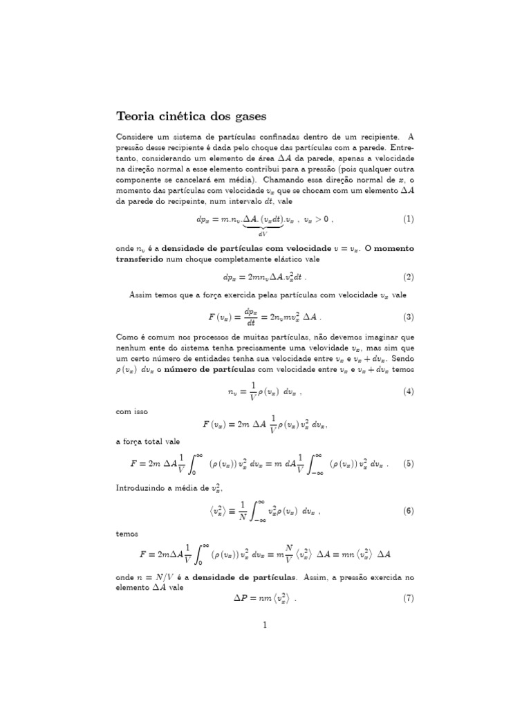 Lista de Termodinamica1 | PDF | Gases | Temperatura