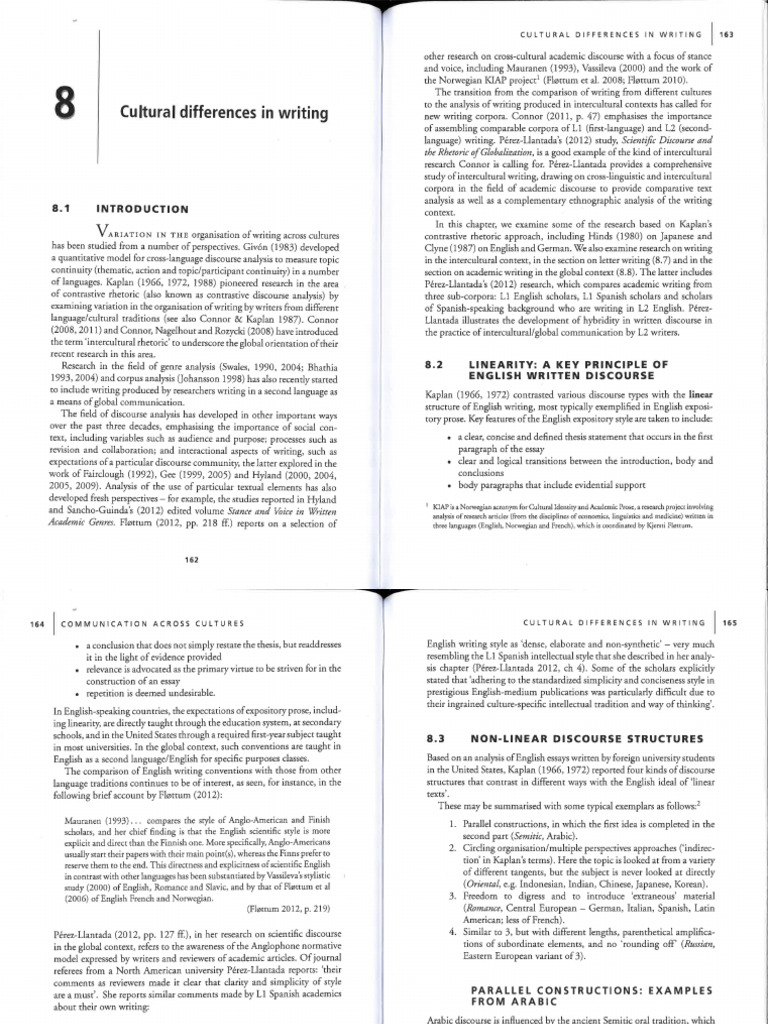 Bowe Et Al - Chapter 8 - Cultural Differences in Writing | PDF | Cross Cultural Communication ...