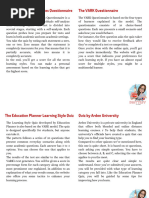 The VARK Questionnaire Scoring Chart | PDF