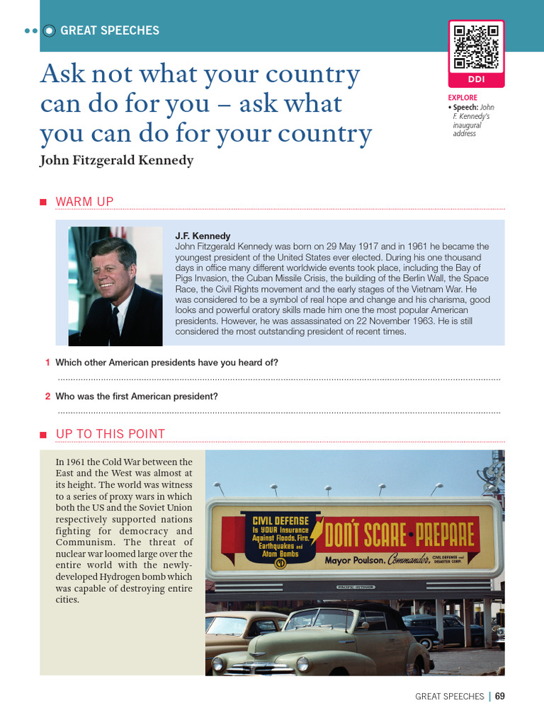 Great Speeches JFK 1 1 | PDF | John F. Kennedy