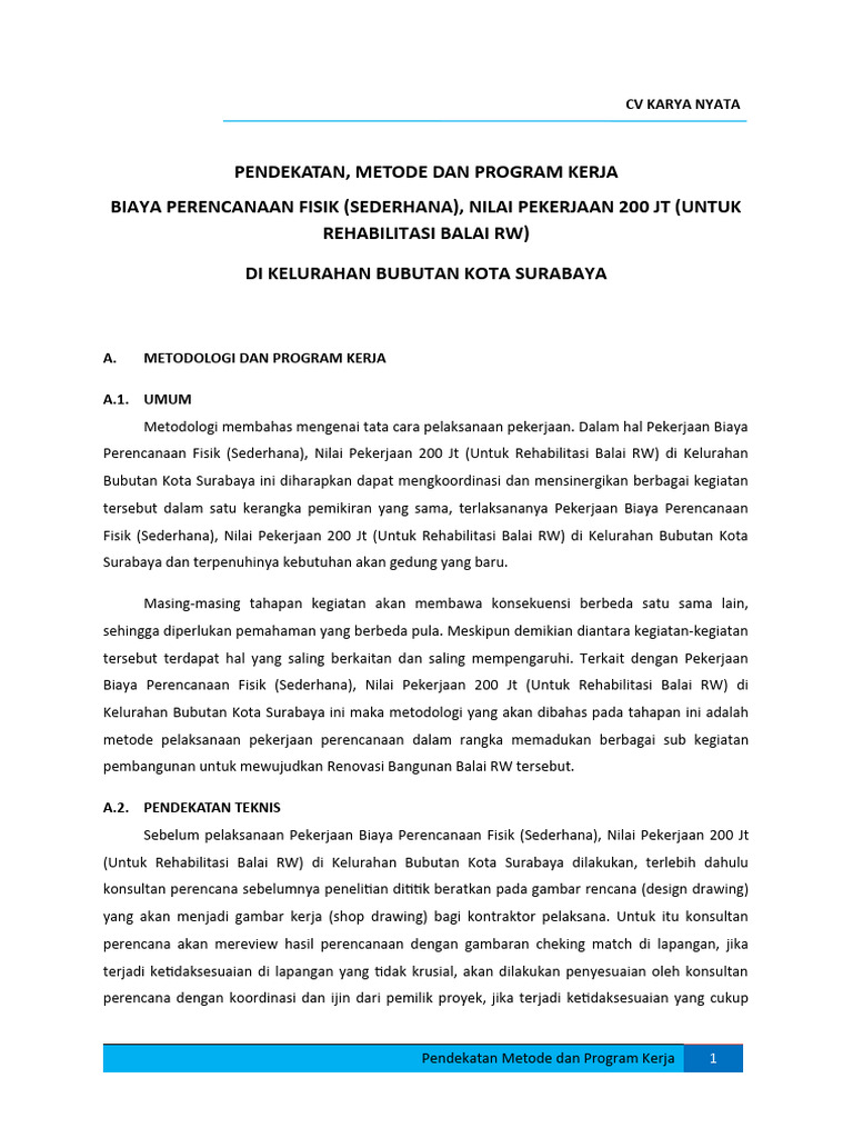 Metodologi Balai RW | PDF