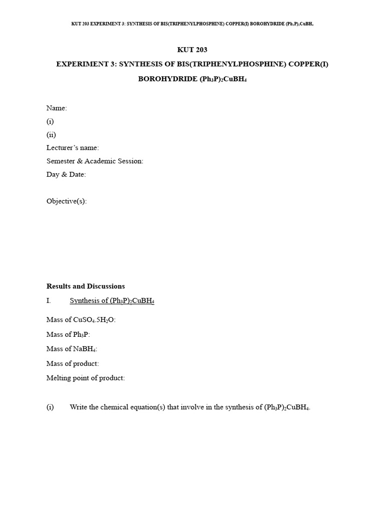 Short Reports Exp 3 | PDF