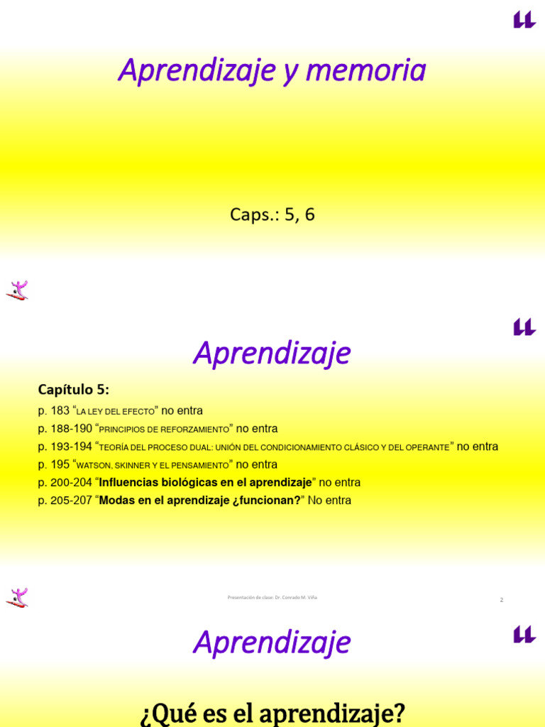 Clase 5 Aprendizaje Memoria AV | Descargar gratis PDF | Reforzamiento | Memoria