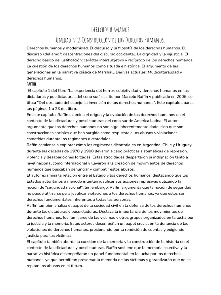 Derechos Humanos U2 | Descargar gratis PDF | Derechos humanos ...